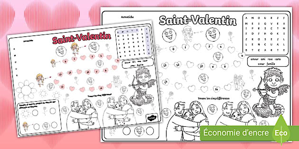 Ensemble d'activités de la Saint-Valentin - CP - Twinkl