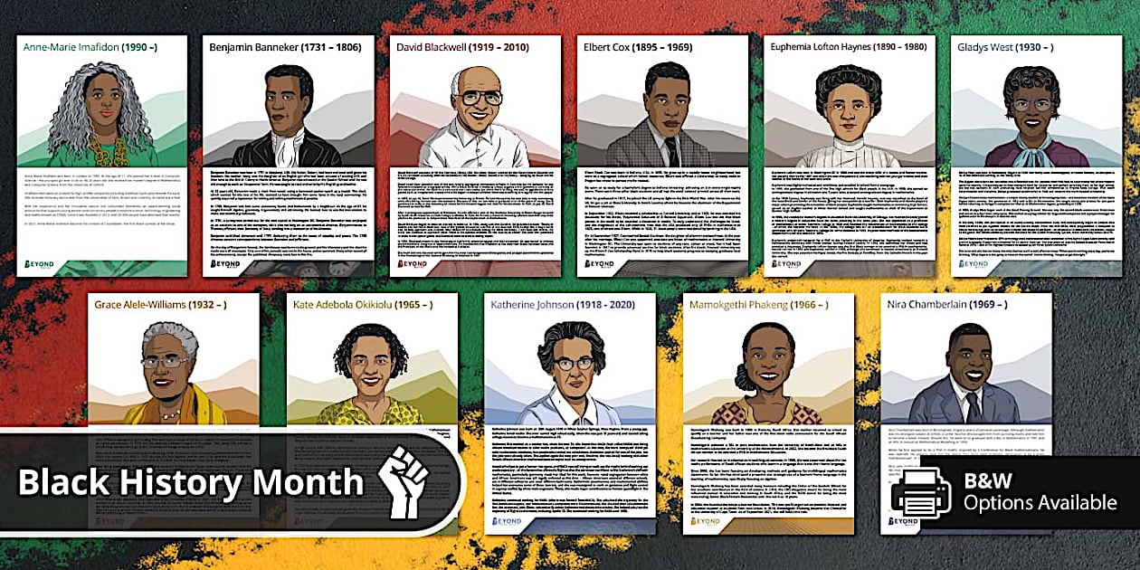 👉 Influential Black Mathematicians (öğretmen yaptı)