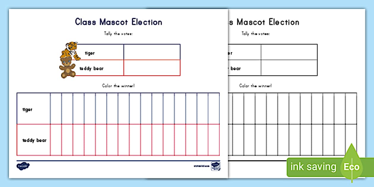 Class Mascot Worksheet | Election Day | Twinkl USA - Twinkl