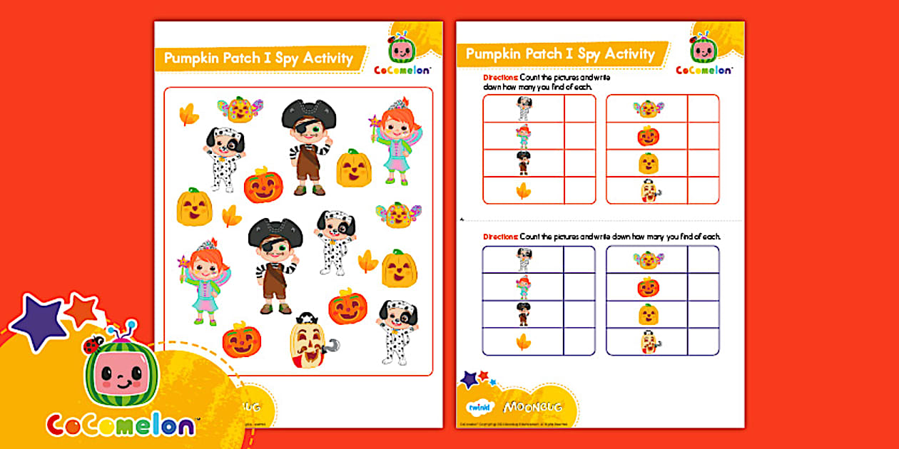 FREE! - CoComelon: Pumpkin Patch I Spy Activity - Twinkl