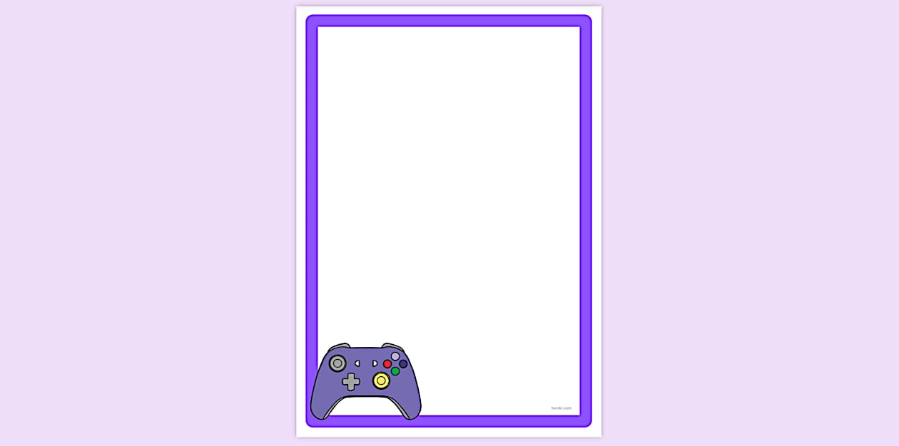 Games Controller Page Border | Page Borders | Twinkl