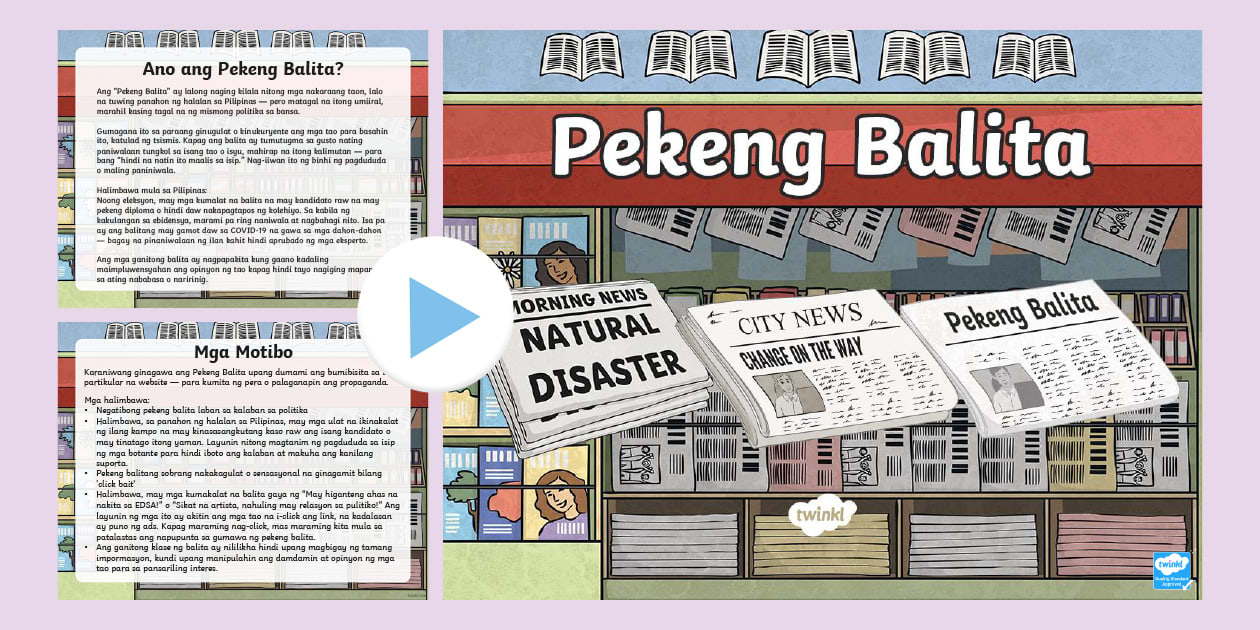 Ano ang Pekeng Balita? PowerPoint (Hecho por educadores)