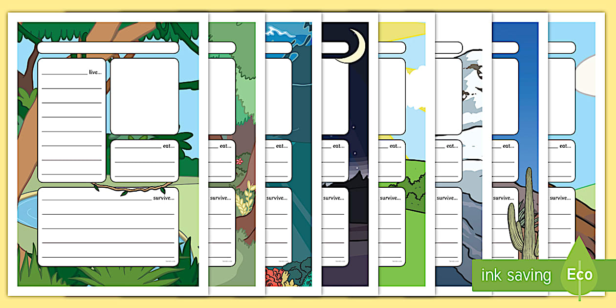 Editable Animal Fact File Template Worksheets (teacher made)