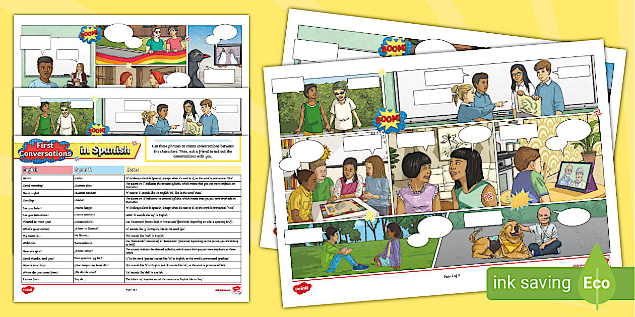 Spanish: First Conversations (Hecho por educadores) - Twinkl