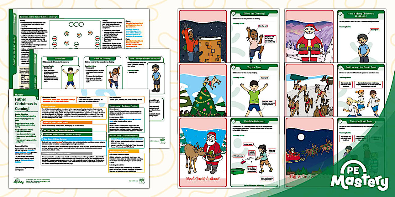 PE Mastery: Kindergarten "Father Christmas Is Coming" PE Session