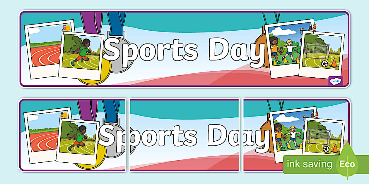KS1 Editable Sports Day Display Banner - Twinkl
