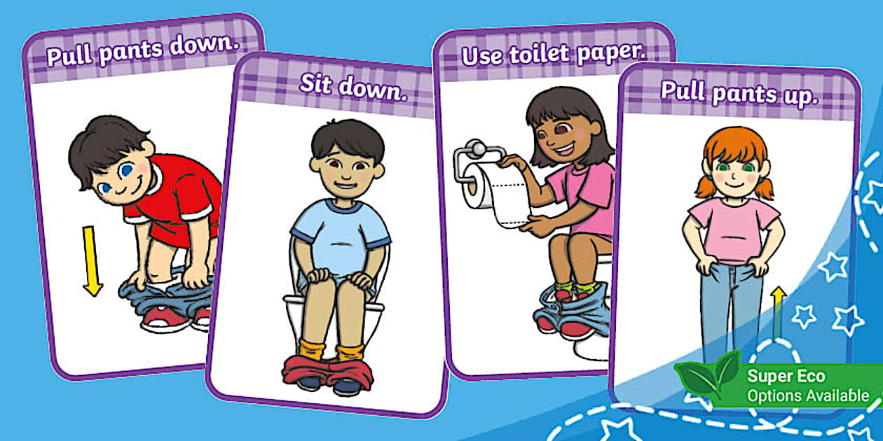 Using the Toilet Sequencing Cards - Twinkl