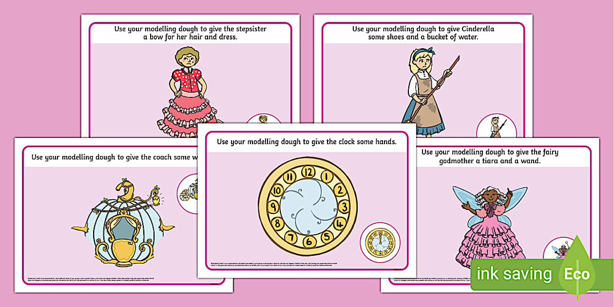 Cinderella Modelling Dough Mats | Twinkl (teacher made)