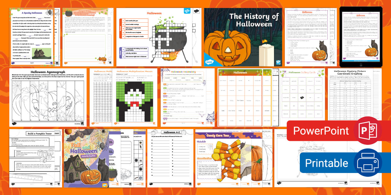 Fifth Grade Halloween Activity Pack (Teacher-Made) - Twinkl