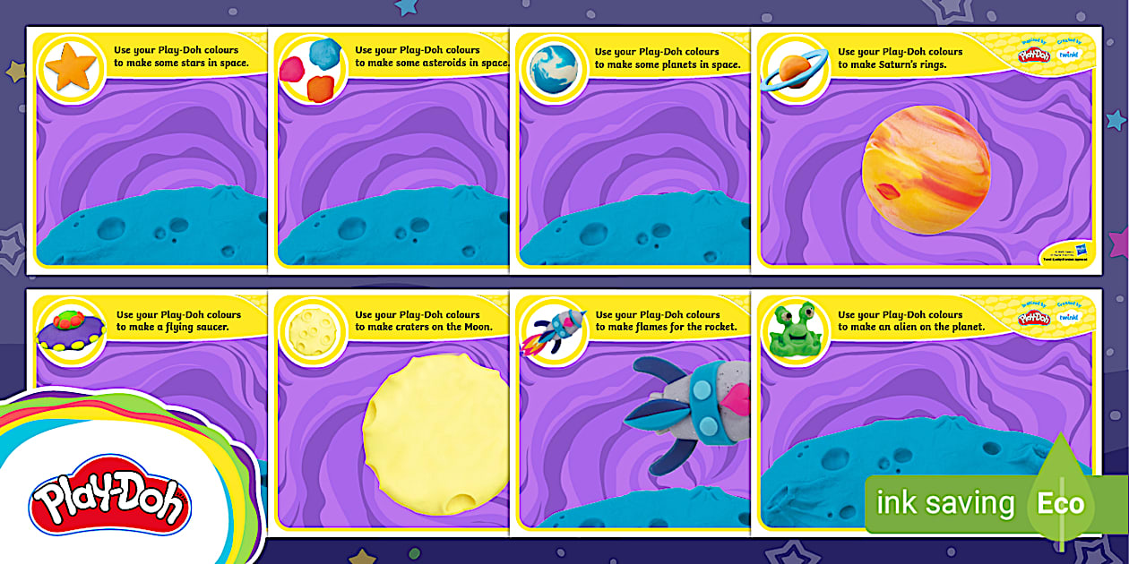 FREE! - Play-Doh: Space Mats (teacher made) - Twinkl