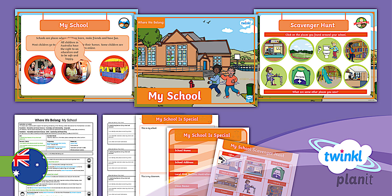 Foundation HASS Geography Where We Belong Lesson 2 My School