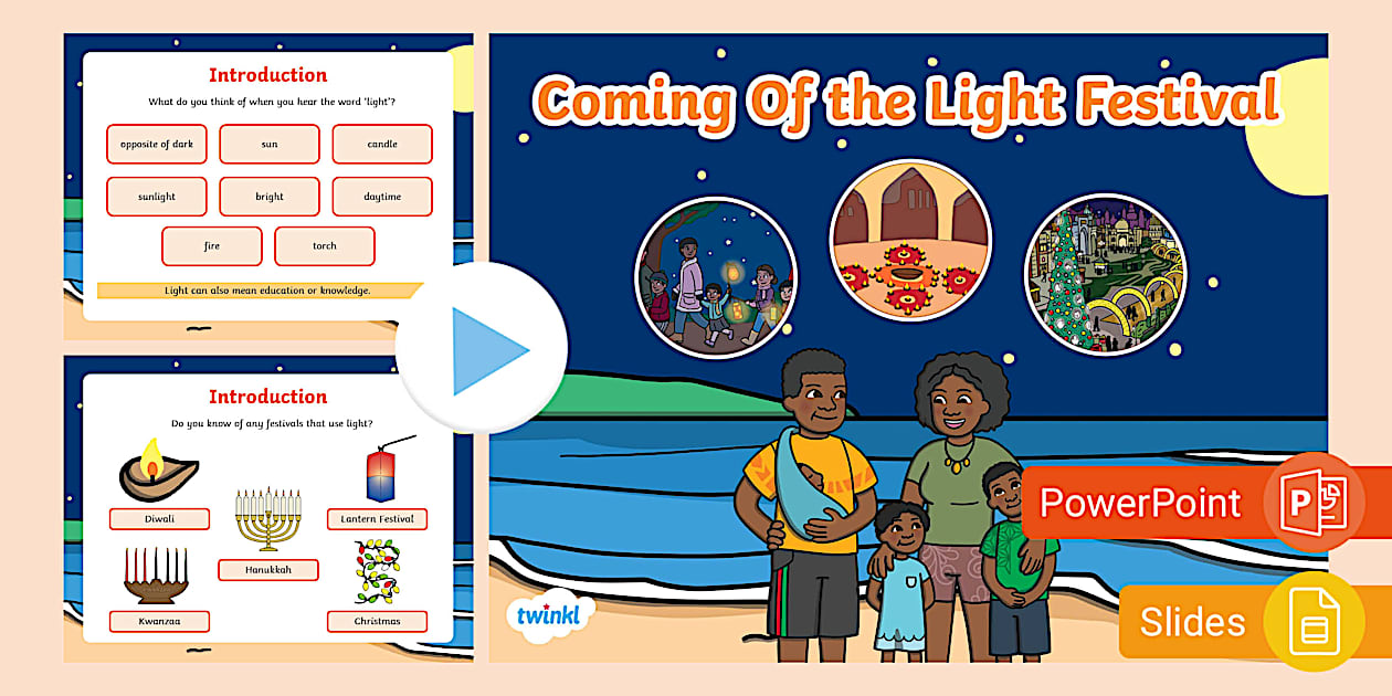 Coming of the Light Festival PowerPoint