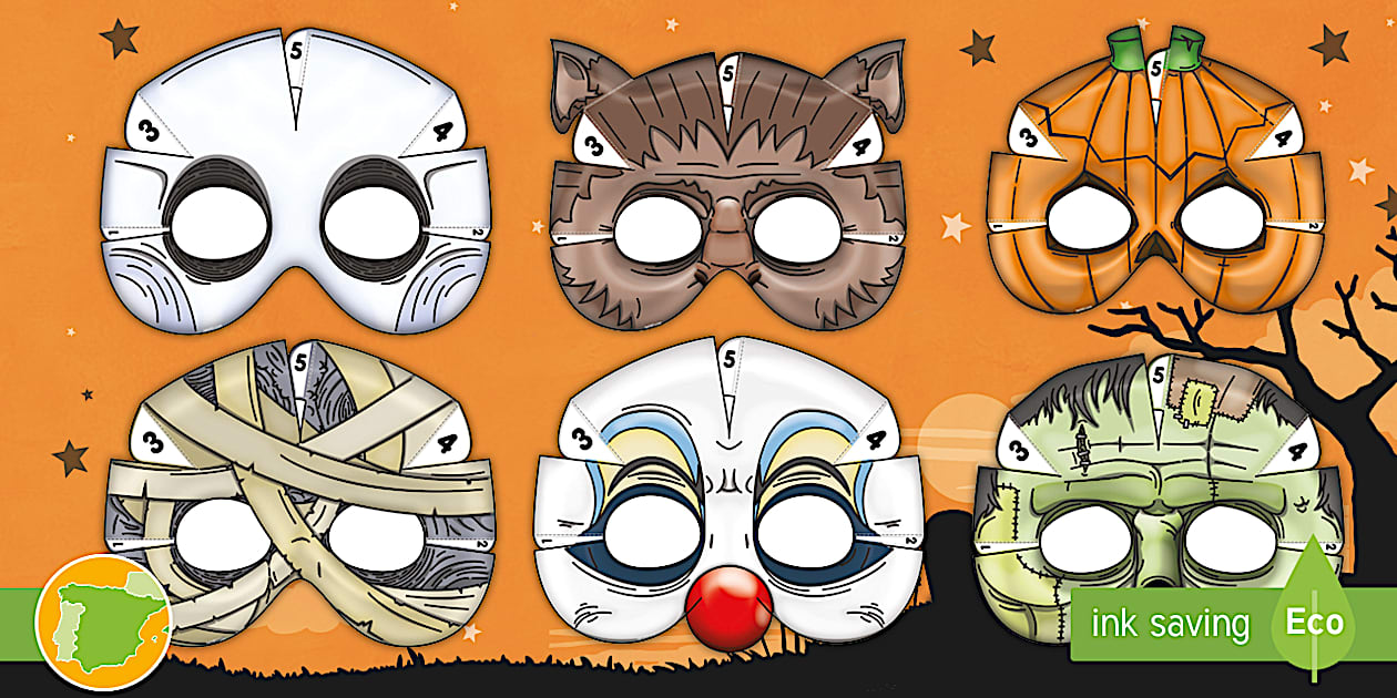 Máscaras para Halloween | Twinkl