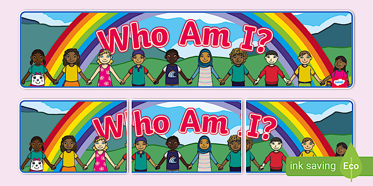 Who Am I? Display Banner (teacher made) - Twinkl
