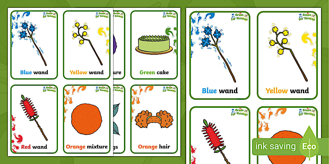 Green for Naveen Memory Match and Snap Cards (teacher made)
