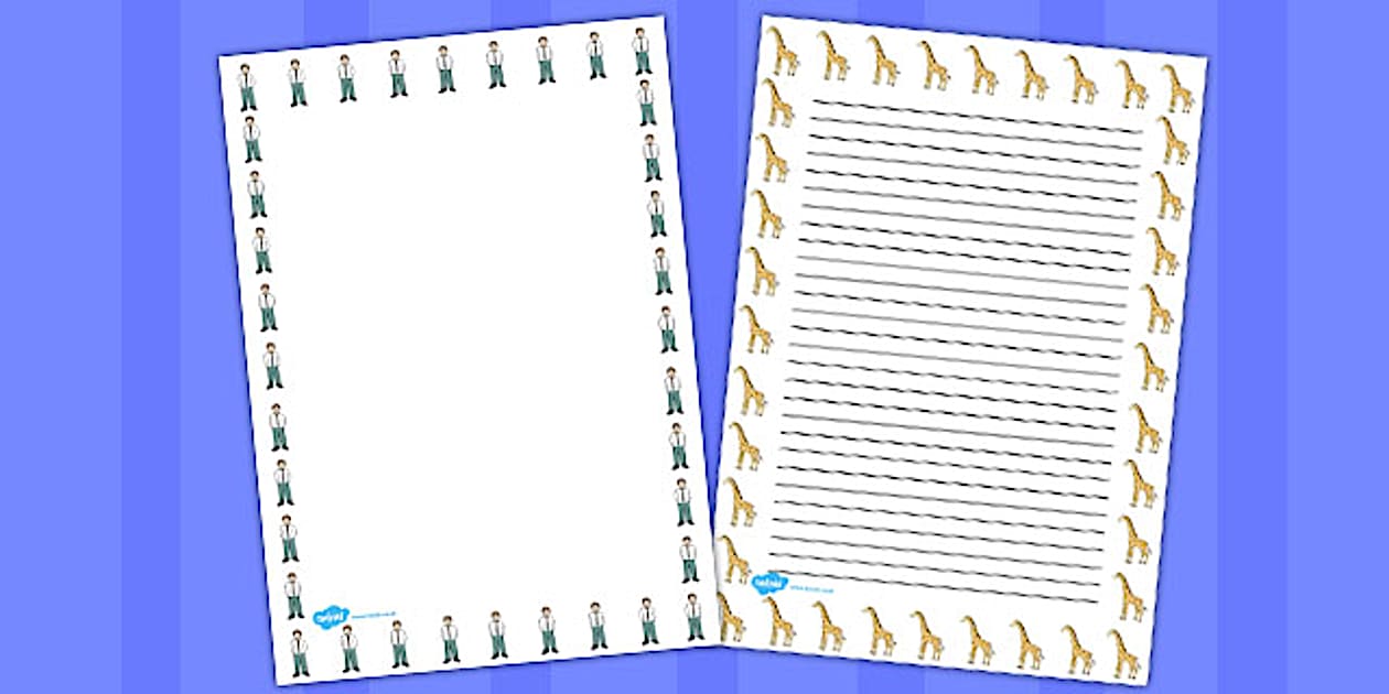 Editable Giant Themed Page Borders (teacher made) - Twinkl