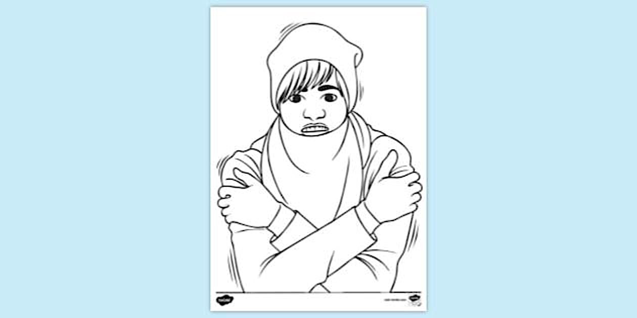 I'm Cold Colouring Sheet | Colouring Sheets (teacher made)