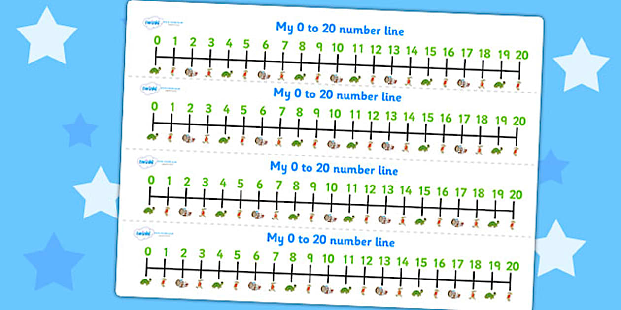 The Tortoise and The Hare Number Lines 0 20 (teacher made)