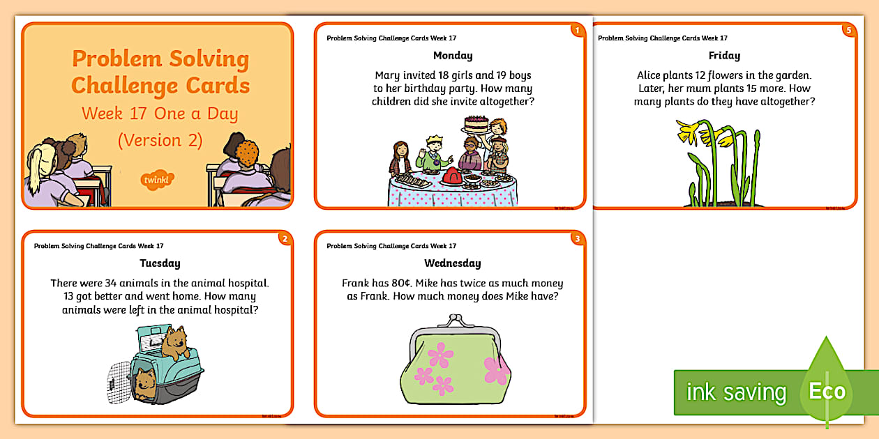 Week 17 - Version 2 - Problem Solving - Challenge Cards