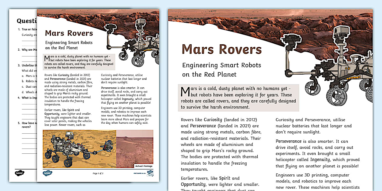 Mars Rovers – Engineering Smart Robots on the Red Planet