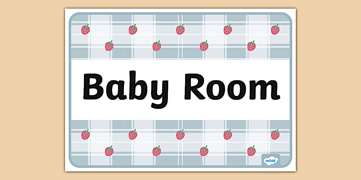 Checkered Charm Themed Baby Room Display Poster - Twinkl