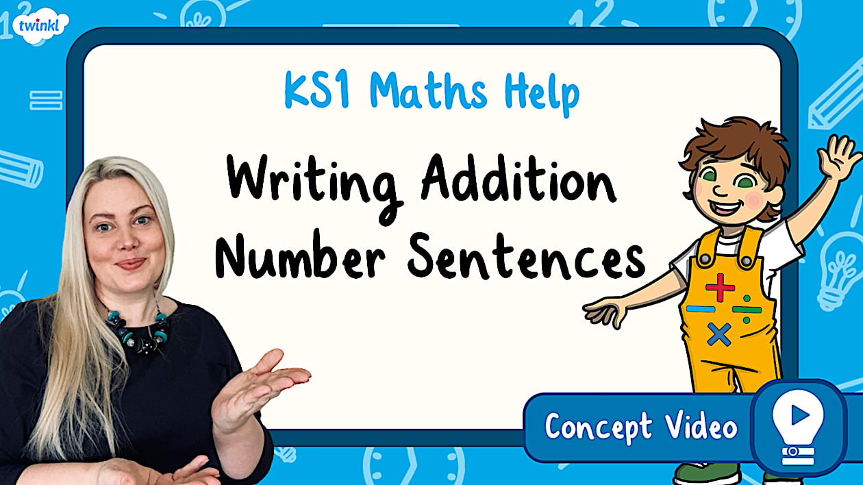 👉 Writing Addition Number Sentences (Addition and Subtraction within 10 ...