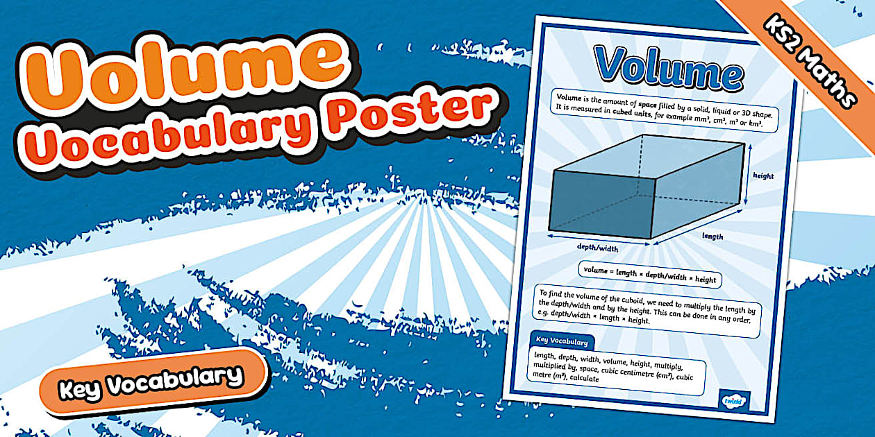 👉 Volume Vocabulary Poster