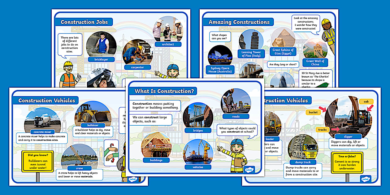 EYFS All About Construction Fact Files (teacher made)