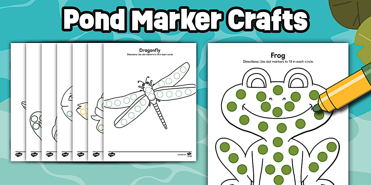 Pond Life Dot Marker Crafts