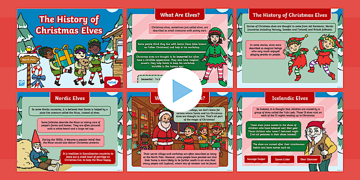 History of Christmas Elves PowerPoint - Christmas | Twinkl