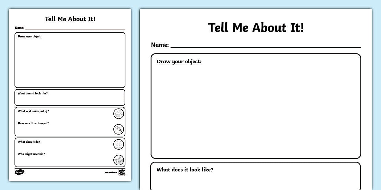 Level 1 Technology: Tell Me About It! (teacher made)