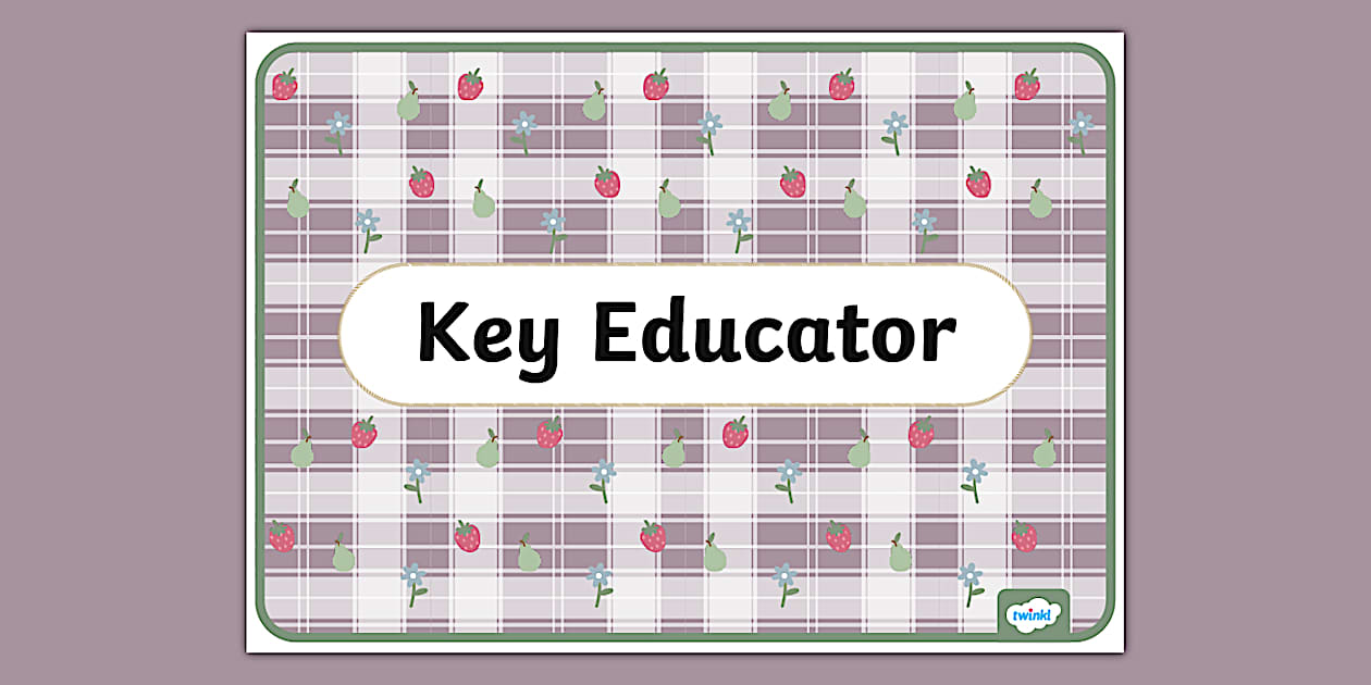 Checkered Charm-Themed Key Educator Display Poster - Twinkl