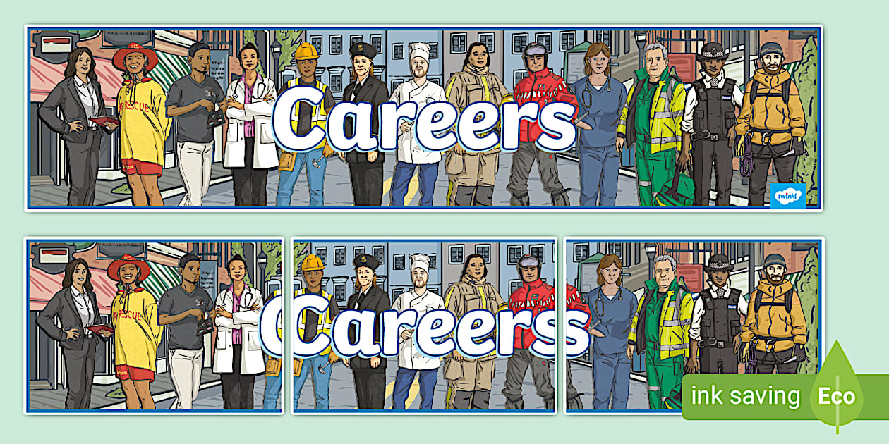 KS2 Careers Display Banner,careers banner (teacher made)