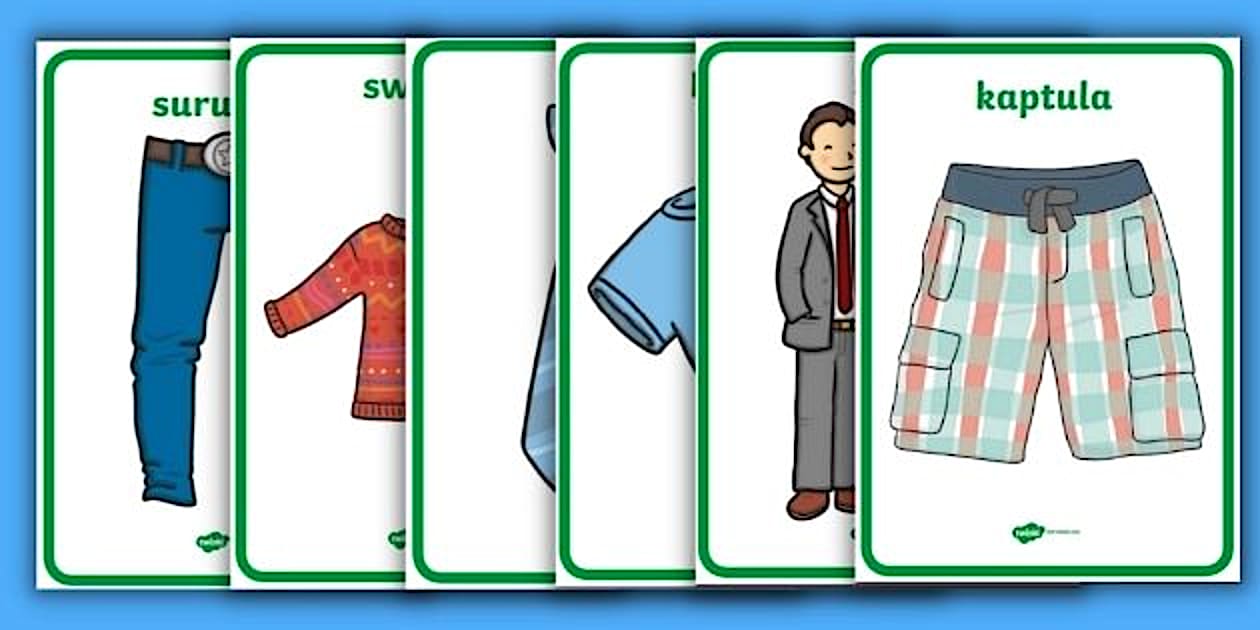 Clothes Display Posters Kiswahili - Clothes Display Posters