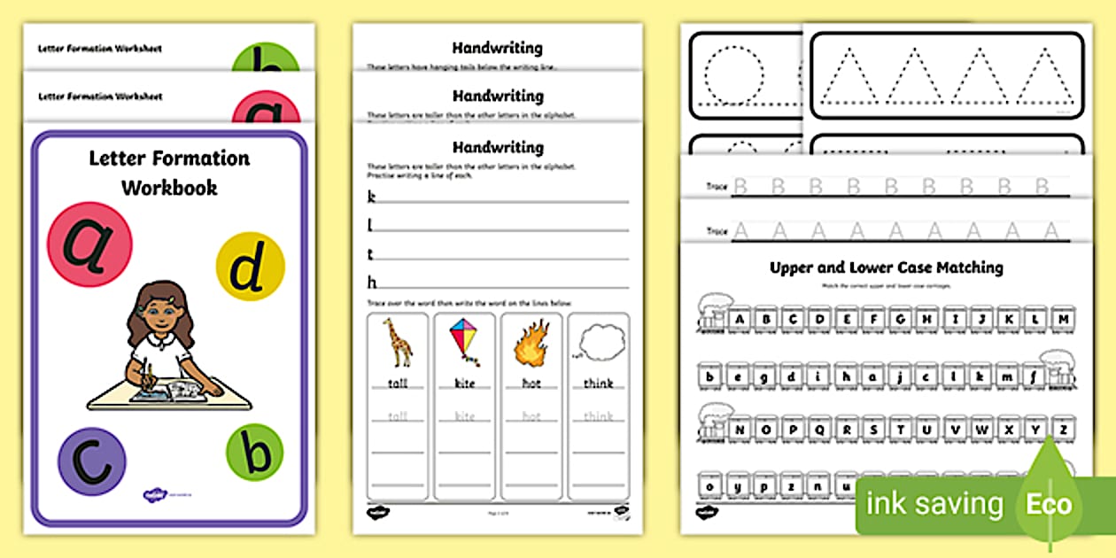 English Senior Infants Handwriting Pack