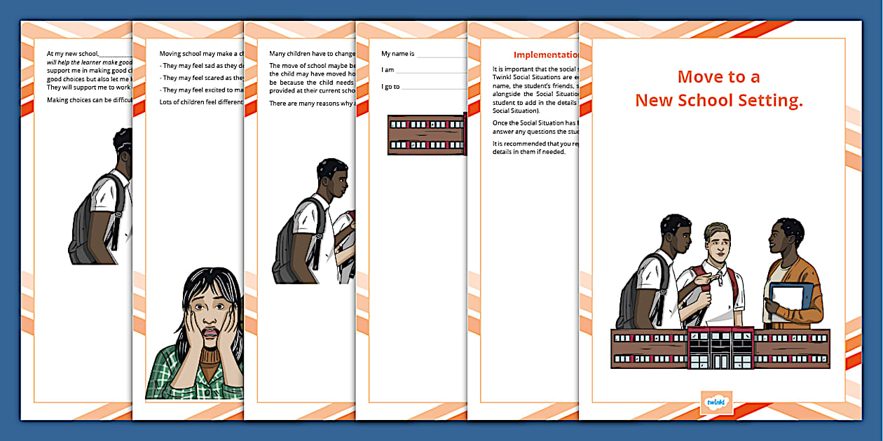 Older Learners Moving to a New School Setting (teacher made)