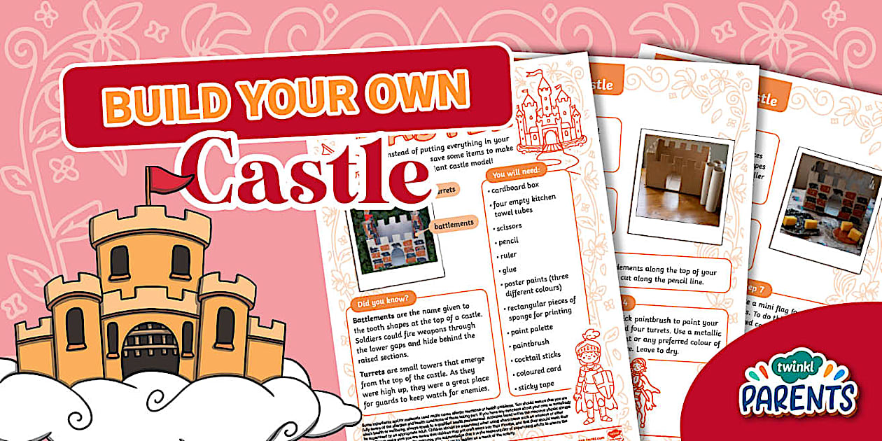 Junk Model Castle Craft Instructions