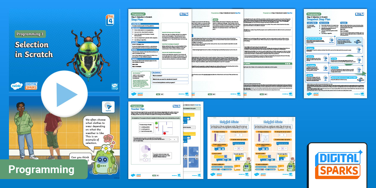 Digital Sparks: Programming 3: Step 4 (Hecho por educadores)