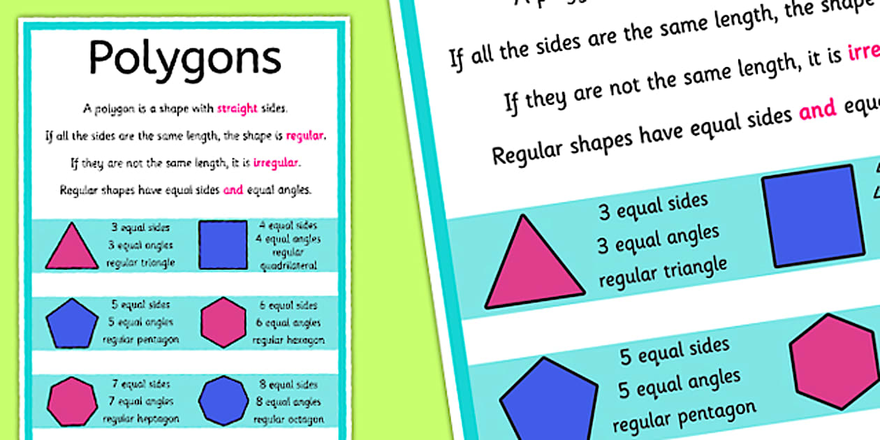 Polygons Poster (teacher made) - Twinkl