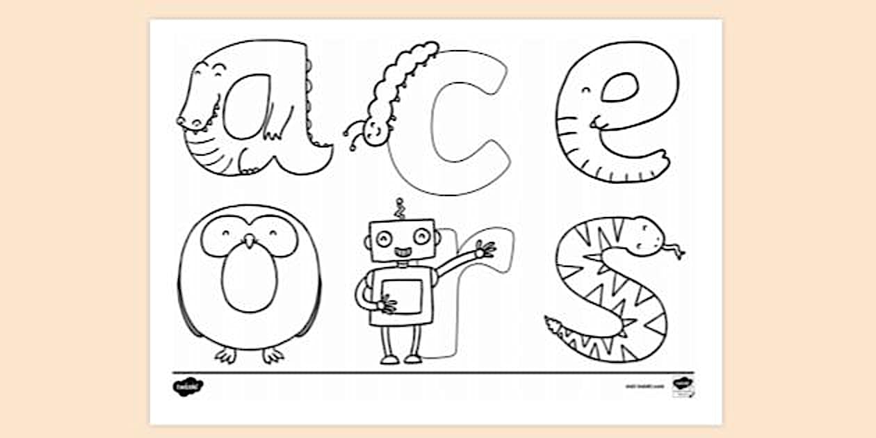Colour Letters Colouring Pages | Colouring Sheets - Twinkl