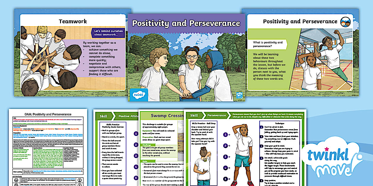 Positivity and Perseverance Challenges - Year 6 OAA - Twinkl