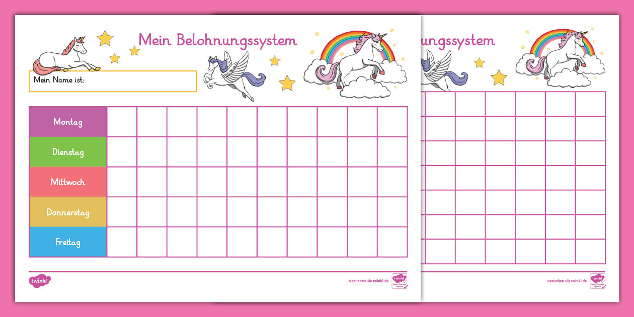 Einhorn-Belohnungssystem