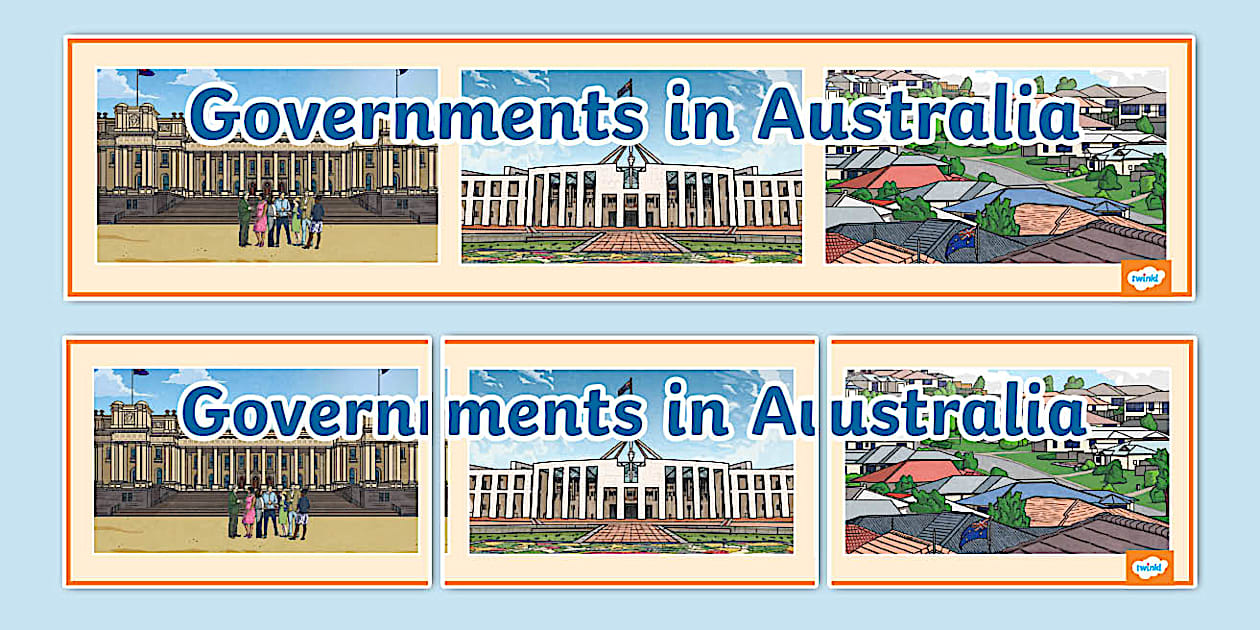 Governments in Australia Display Banner (teacher made)