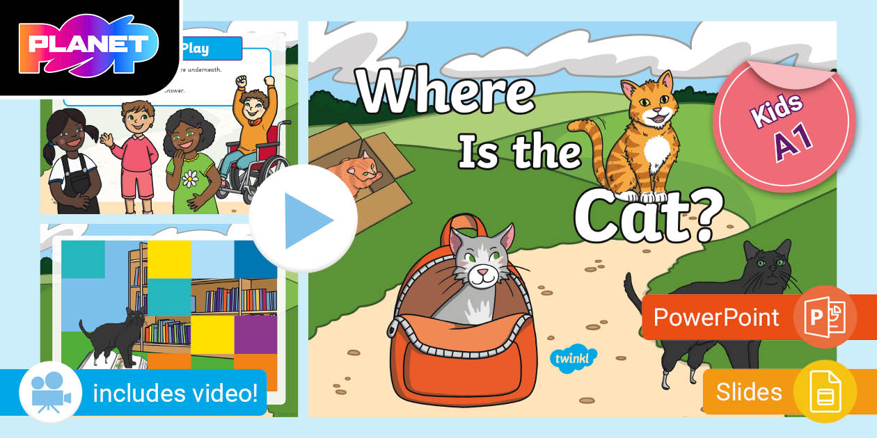Prepositions of Place Reveal the Picture PowerPoint - Twinkl