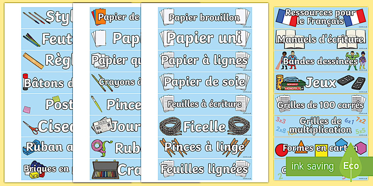 Fournitures pour la classe Étiquettes à casiers - Twinkl