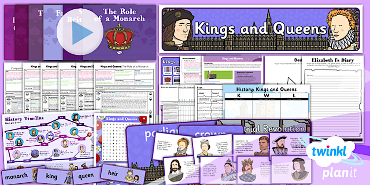 History: Kings and Queens KS1 Unit Pack (teacher made)