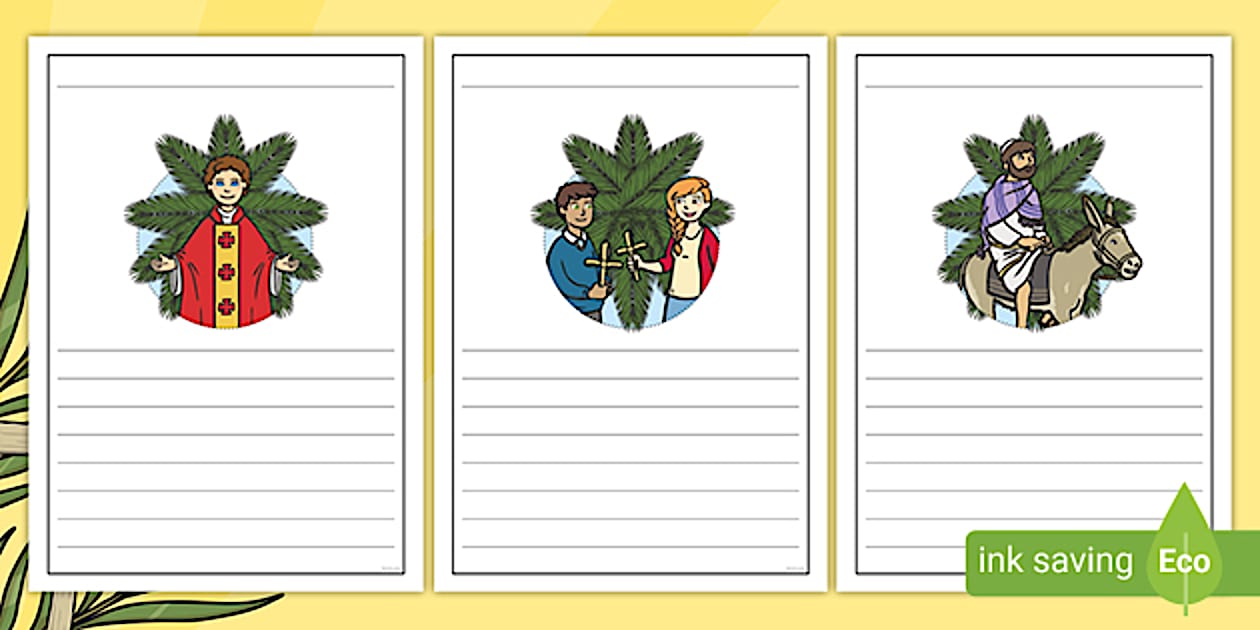 Editable Palm Sunday Writing Frames (teacher made) - Twinkl