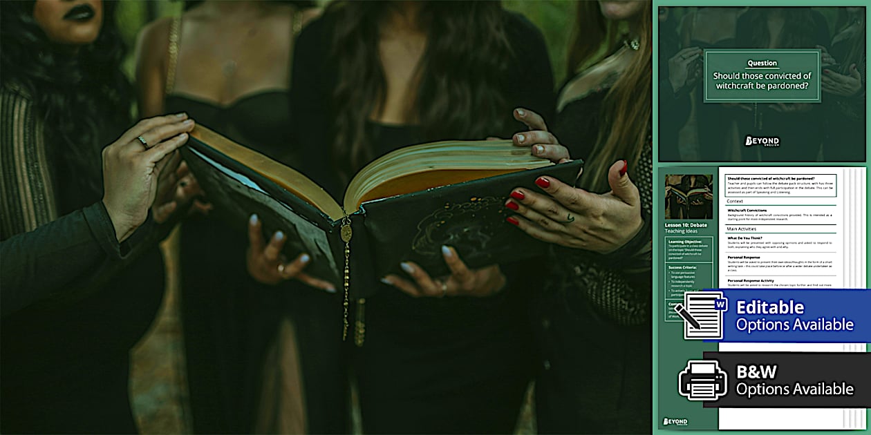 Witches Lesson 10: Debate (teacher made) - Twinkl