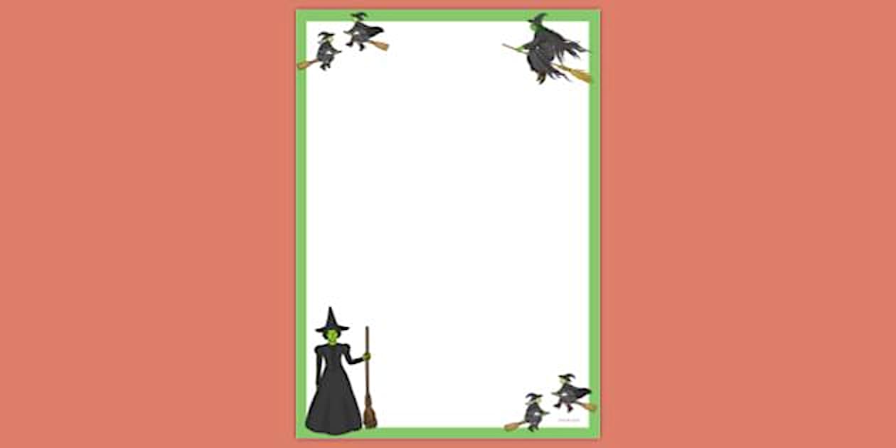 Witch Page Border | Page Borders | Twinkl (teacher made)