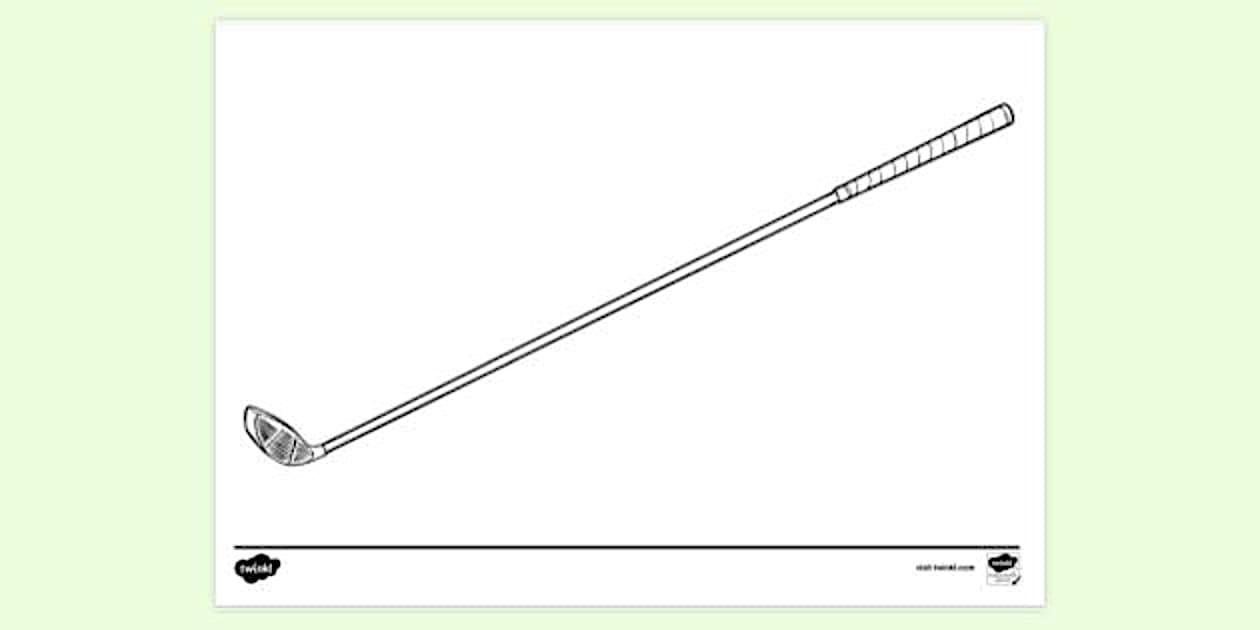 Golf Club Colouring | Colouring Sheets (Teacher-Made)
